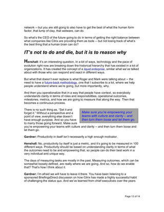 Three Generations of Citrix CEOs: Enabling a Better Way to Work | PDF