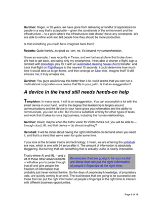 Three Generations of Citrix CEOs: Enabling a Better Way to Work | PDF