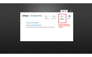 Phone verification-based fraud protection in Citrix CloudPortal using ...