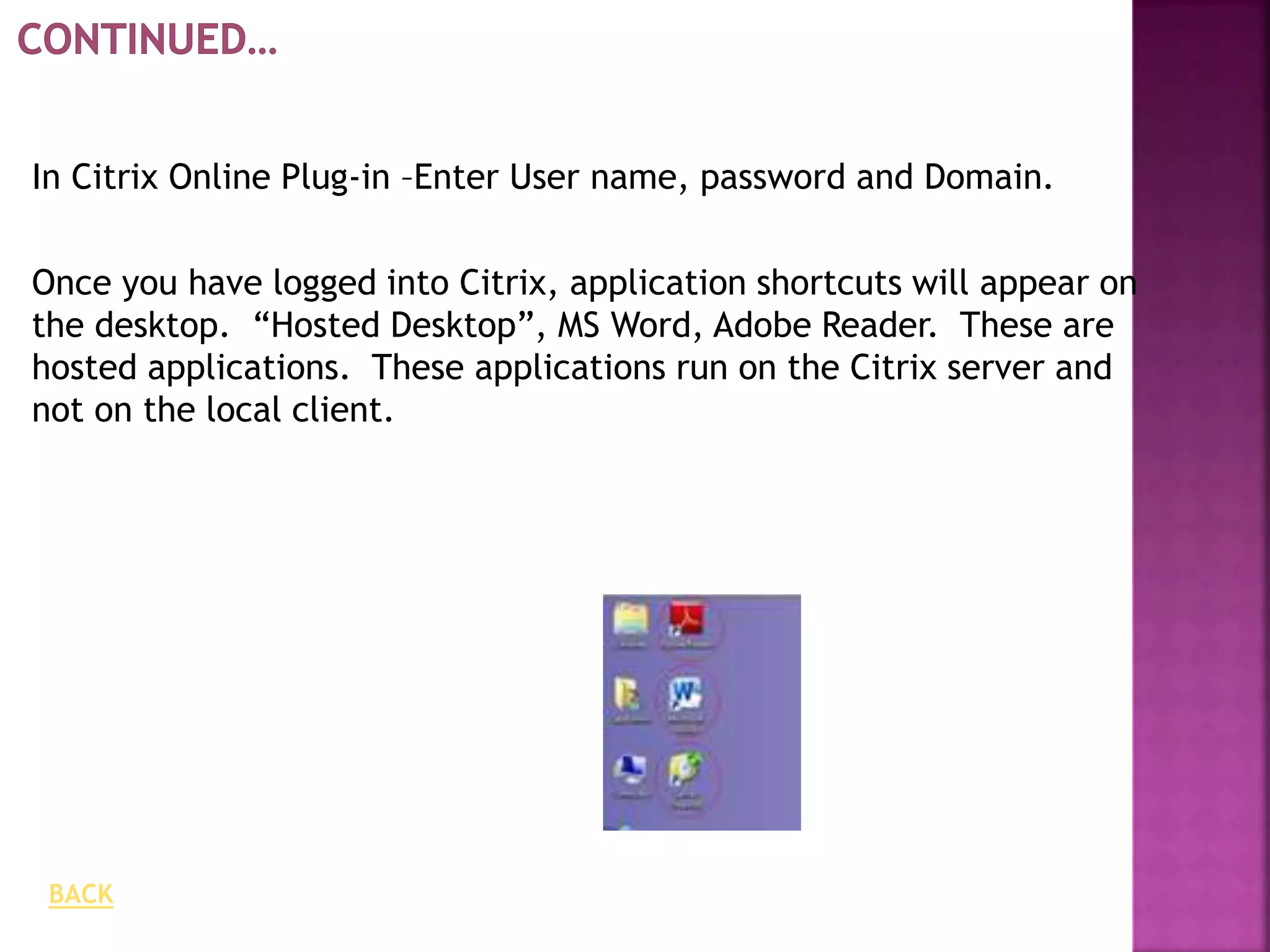 Windows Citrix environment | PPT