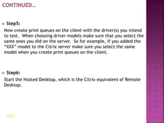 Windows Citrix environment | PPT