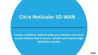 Citrix Netscaler SD WAN | PDF