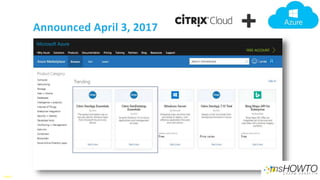 Citrix on Azure | PPTX | Cloud Computing | Internet