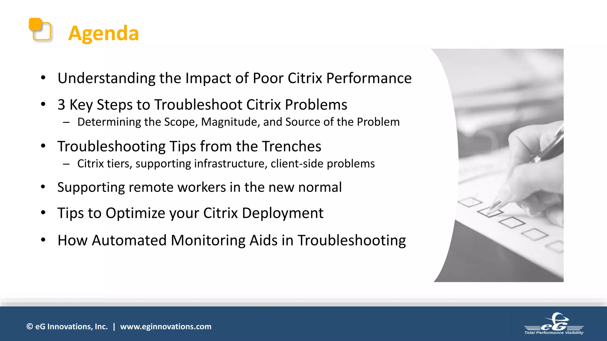 Citrix Troubleshooting 101 | PPTX