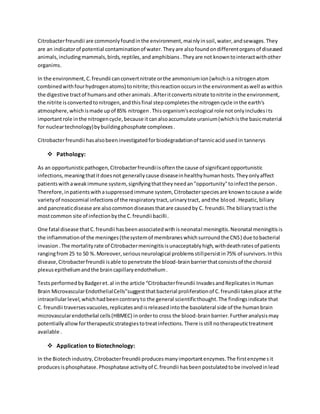 classification of Citrobacter | DOCX