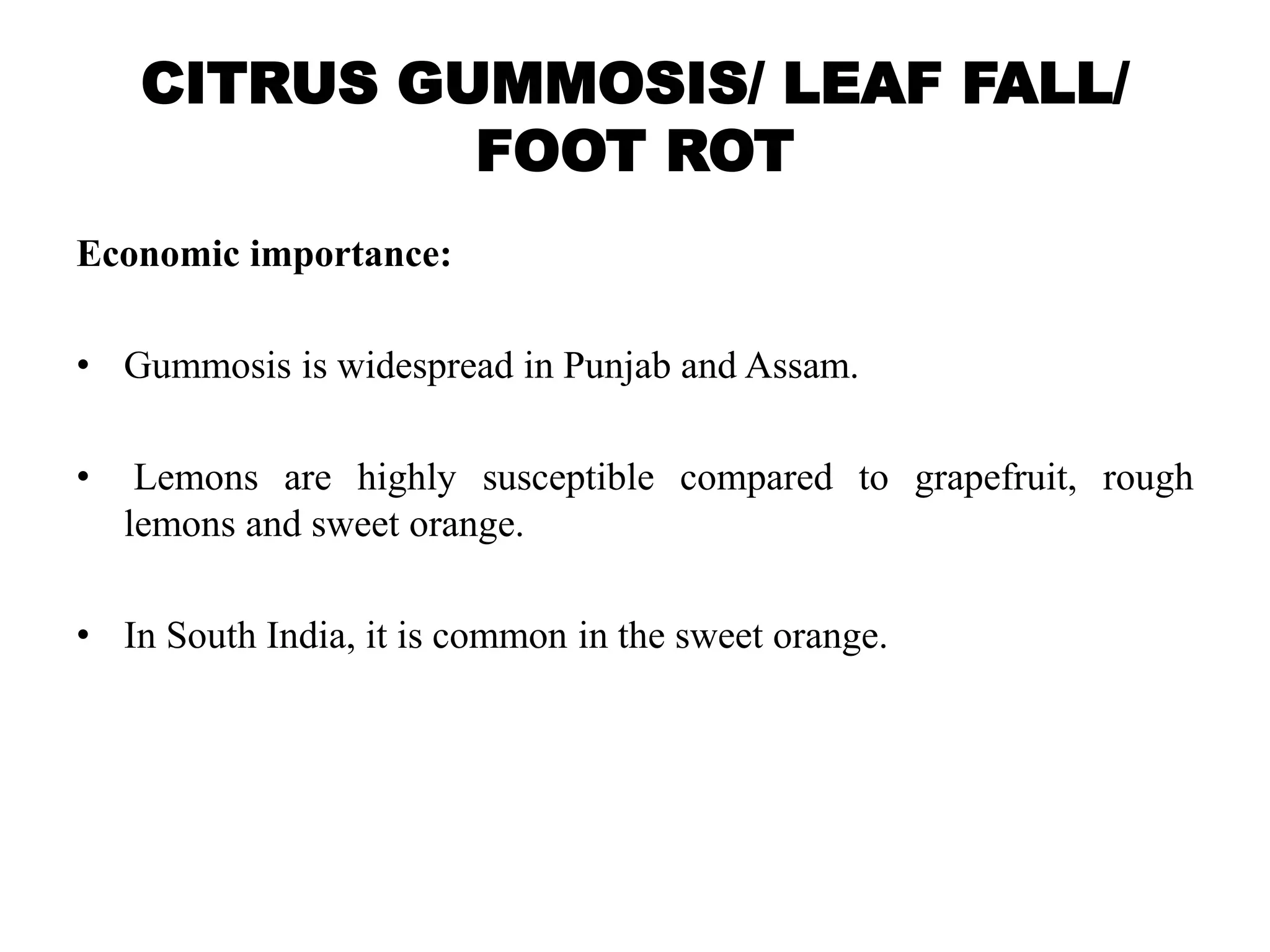 Diseases of Citrus | PPTX