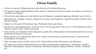 Citrus by products | PPTX