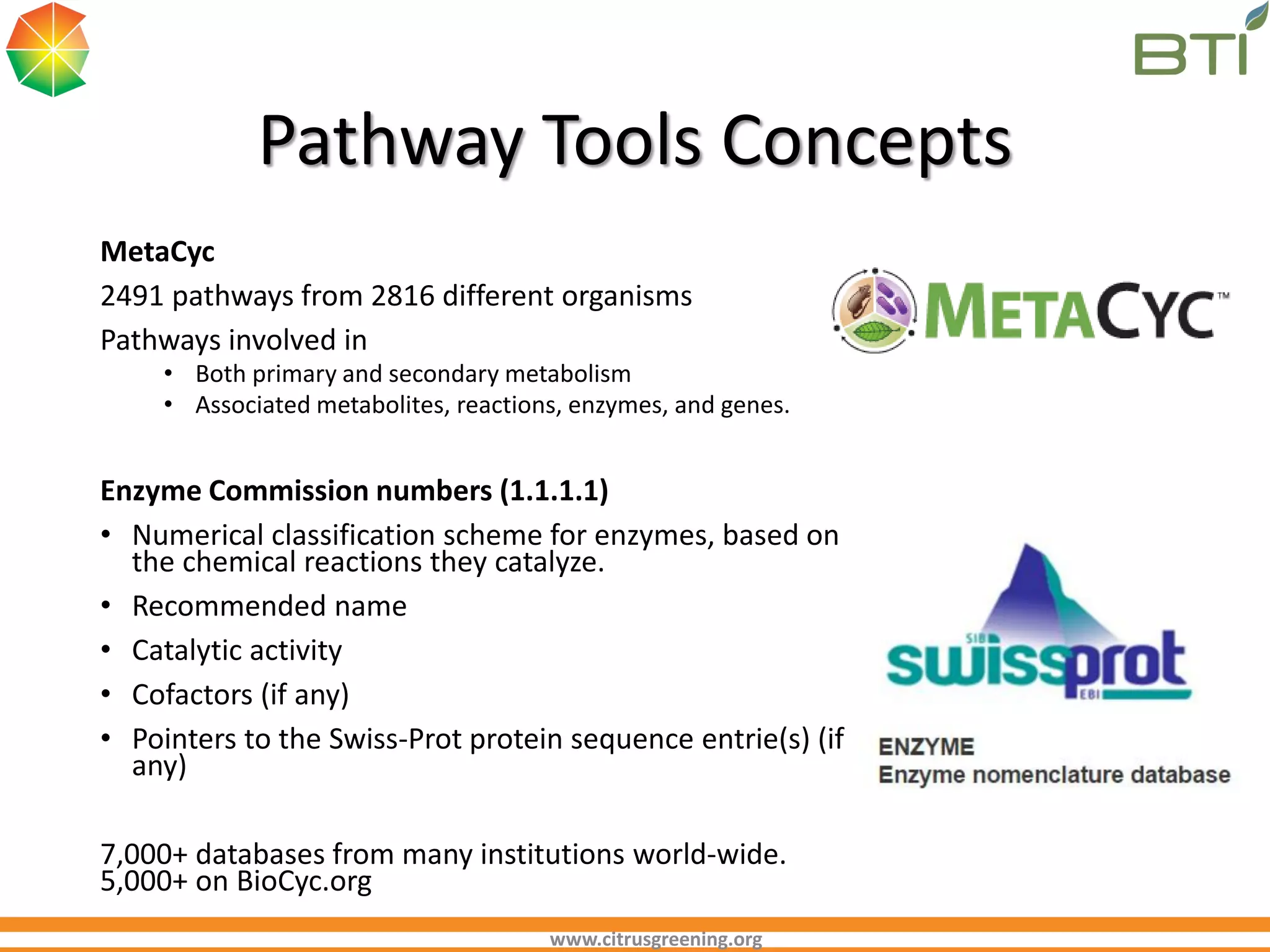 CitrusCyc: Metabolic Pathway Databases for the C. clementina and C ...