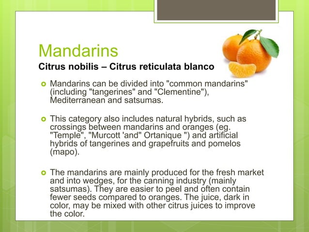 Citrus fruit variety | PPT