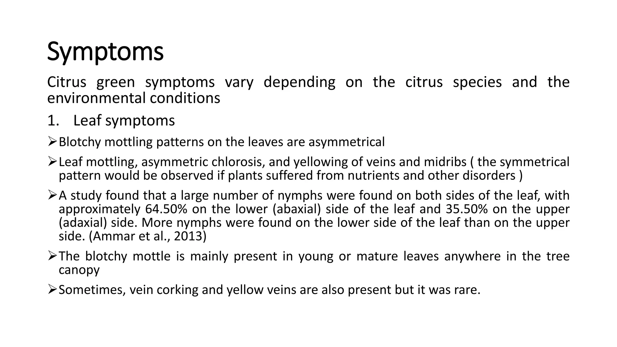 Citrus Greening Disease and its Management | PPTX