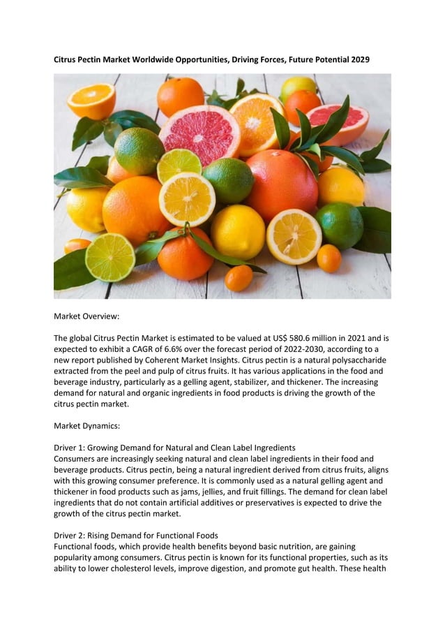 Citrus Pectin Market .pdf