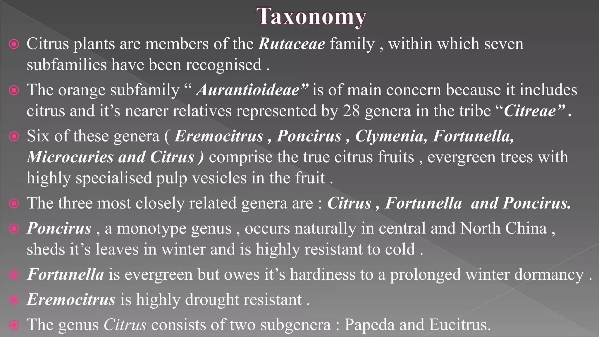 Cultivation of Citrus | PPTX