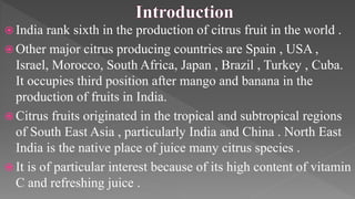 Cultivation of Citrus | PPTX