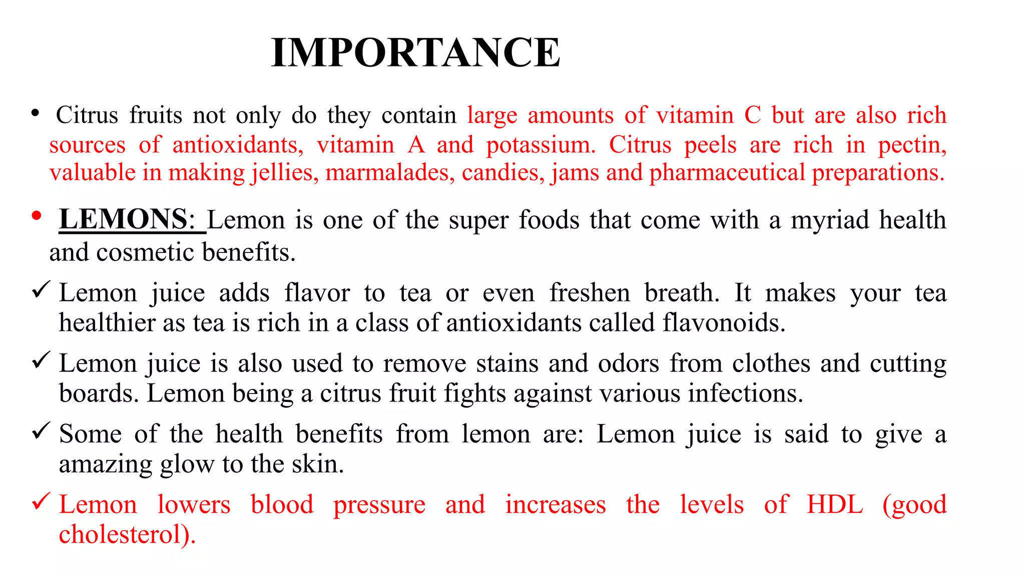 Citrus presentation | PPT
