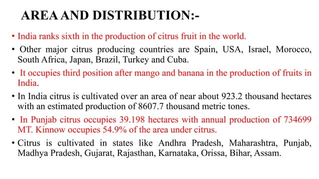 Citrus presentation | PPTX