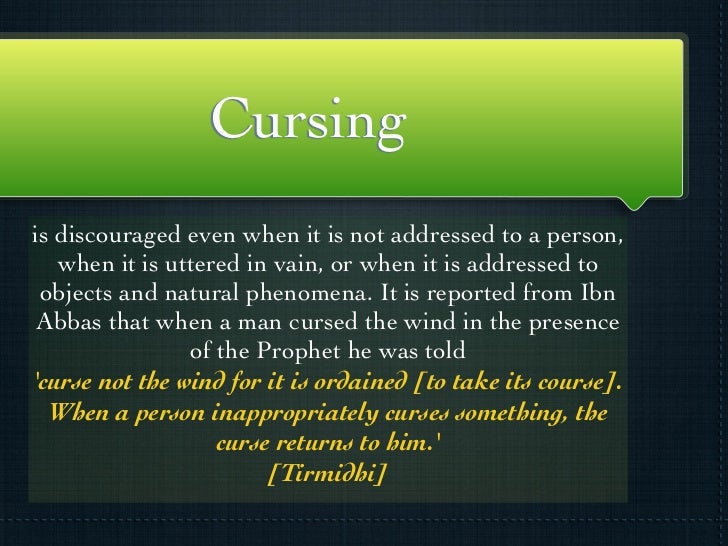 Cursing