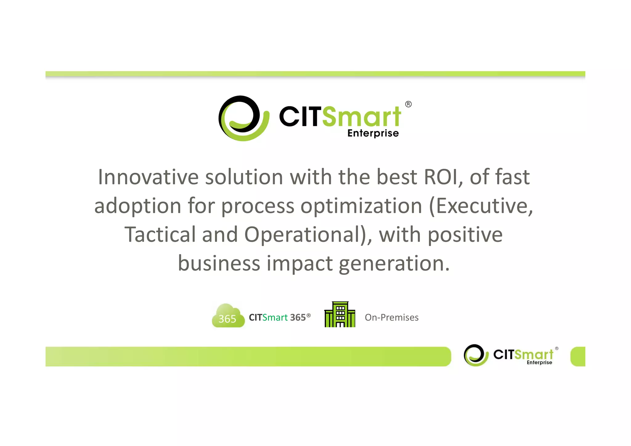 CITSmart ITSM value proposition | PDF