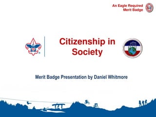 Citizenship in Society Merit Badge Class | PPTX