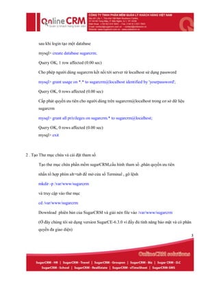 Tài Liệu Hướng Dẫn Cài đặt Sugarcrm trên linux (Ubuntu) | PDF