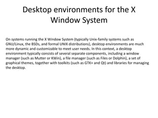desktop interface | PPT