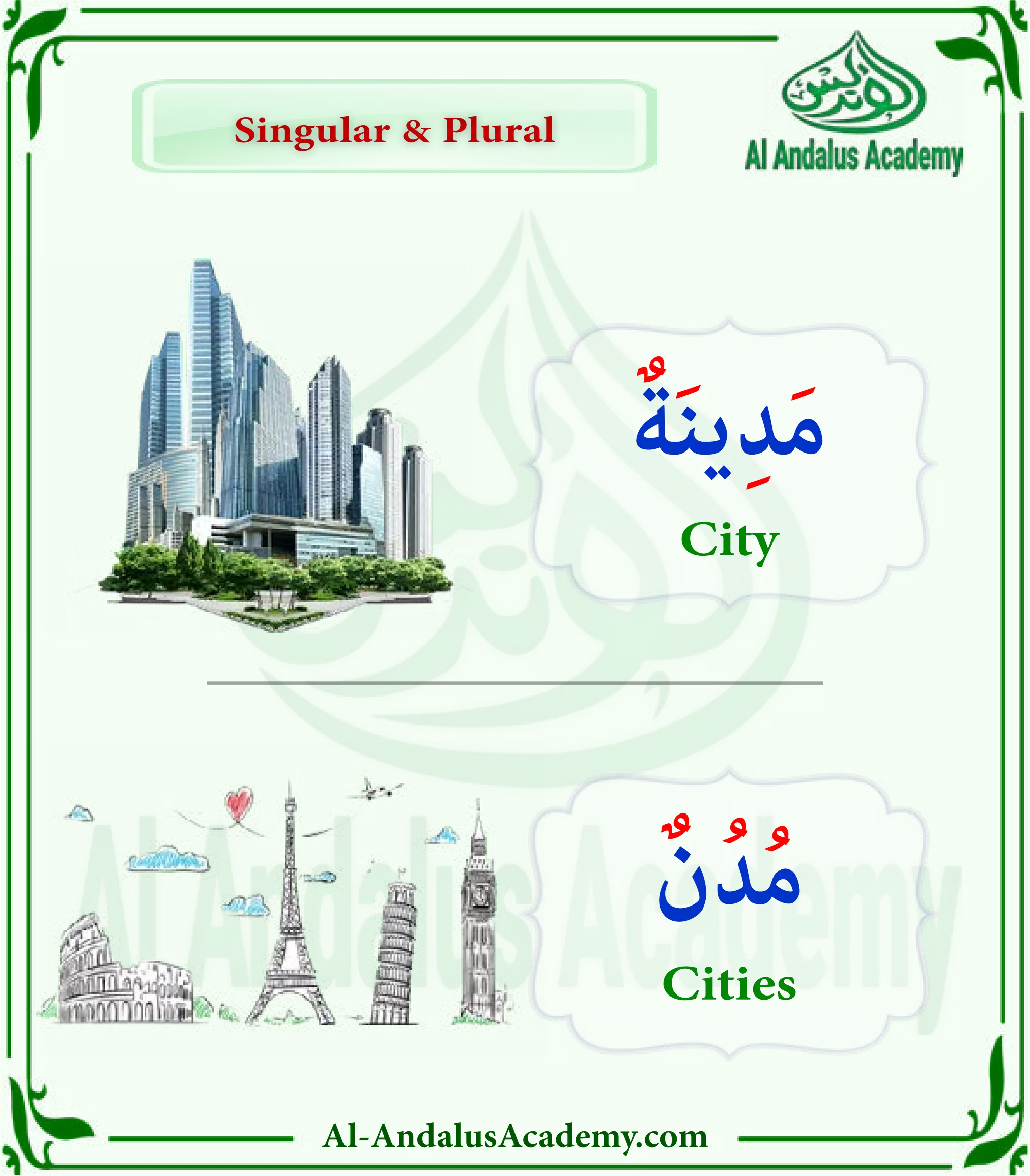 Arabic vocabularies - City | PDF