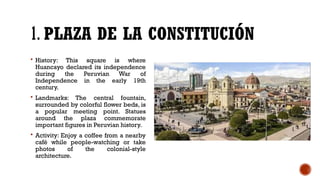 CIUDADES DE HUANCAYO EN INGLES QUE DESCRIBE HUANCAYO | PPT