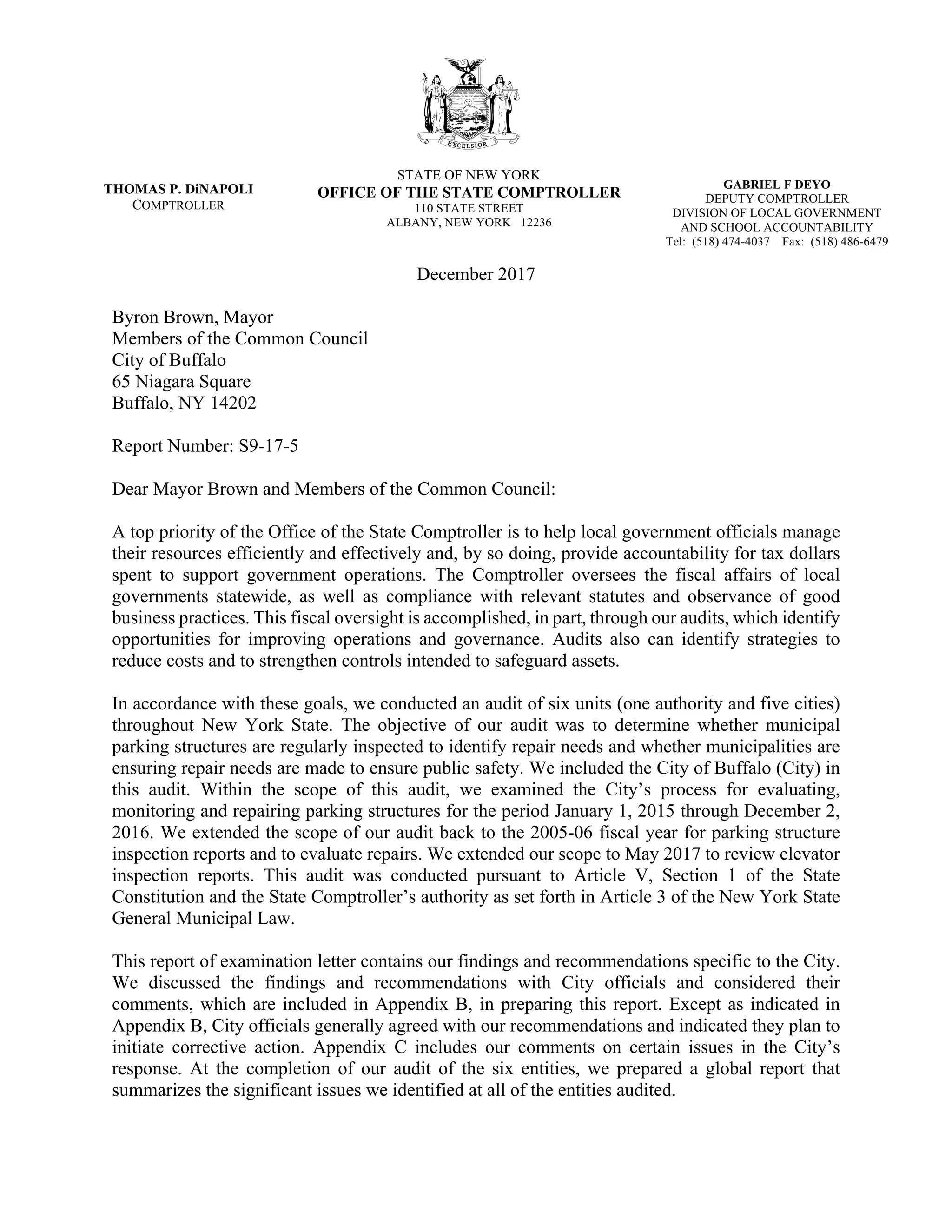 City buffalo parking structure letters | PDF