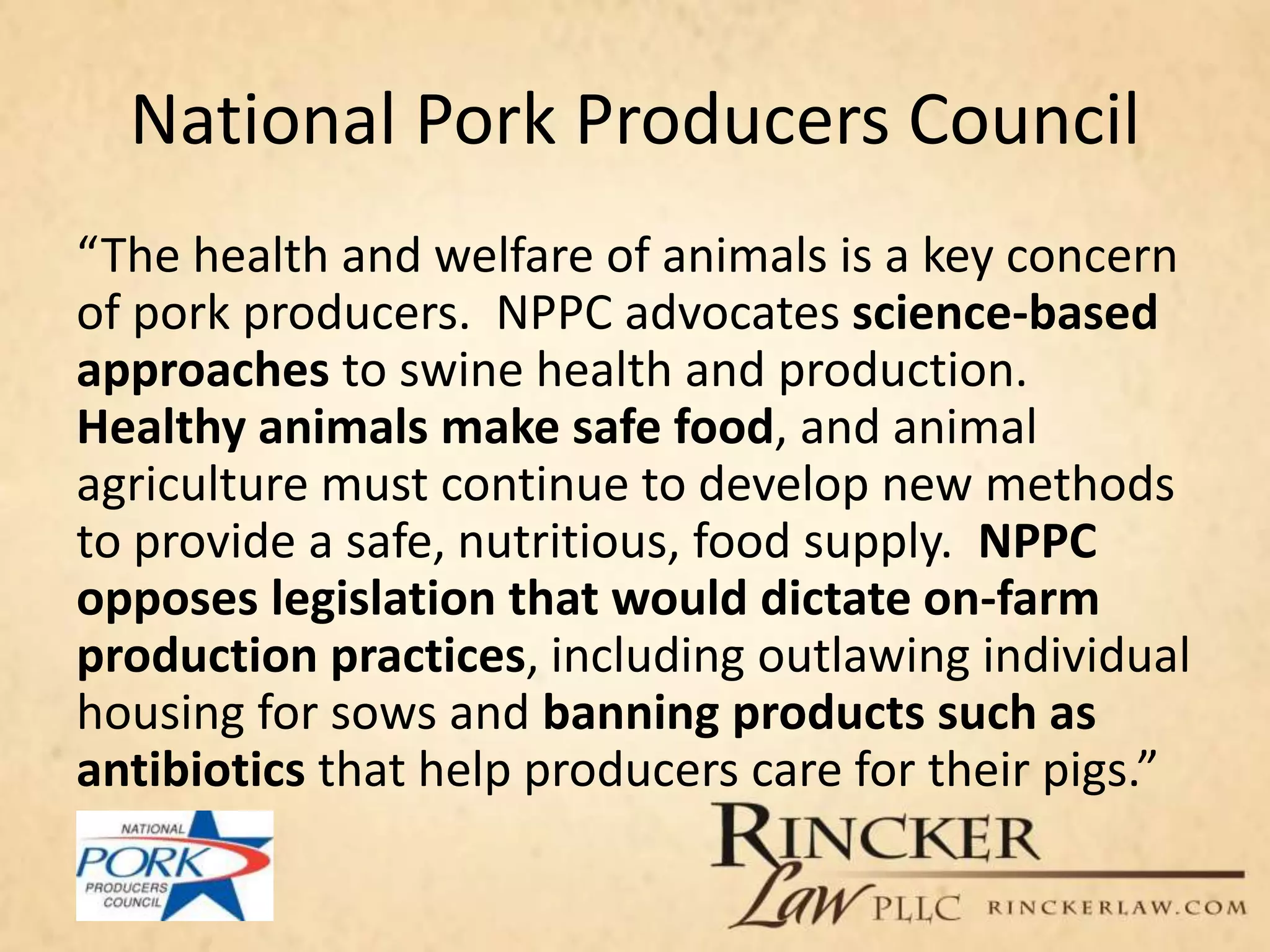 Overview of Laws Regulating Antibiotics in Livestock & Policy Positions ...