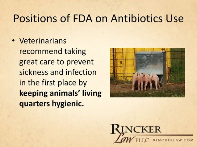 Overview of Laws Regulating Antibiotics in Livestock & Policy Positions ...