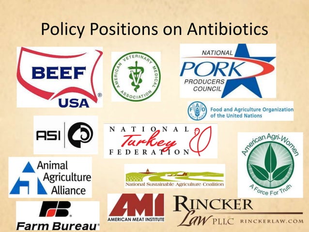 Overview of Laws Regulating Antibiotics in Livestock & Policy Positions ...