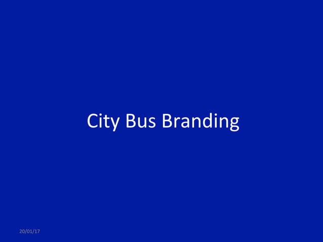 City Bus Branding | PDF