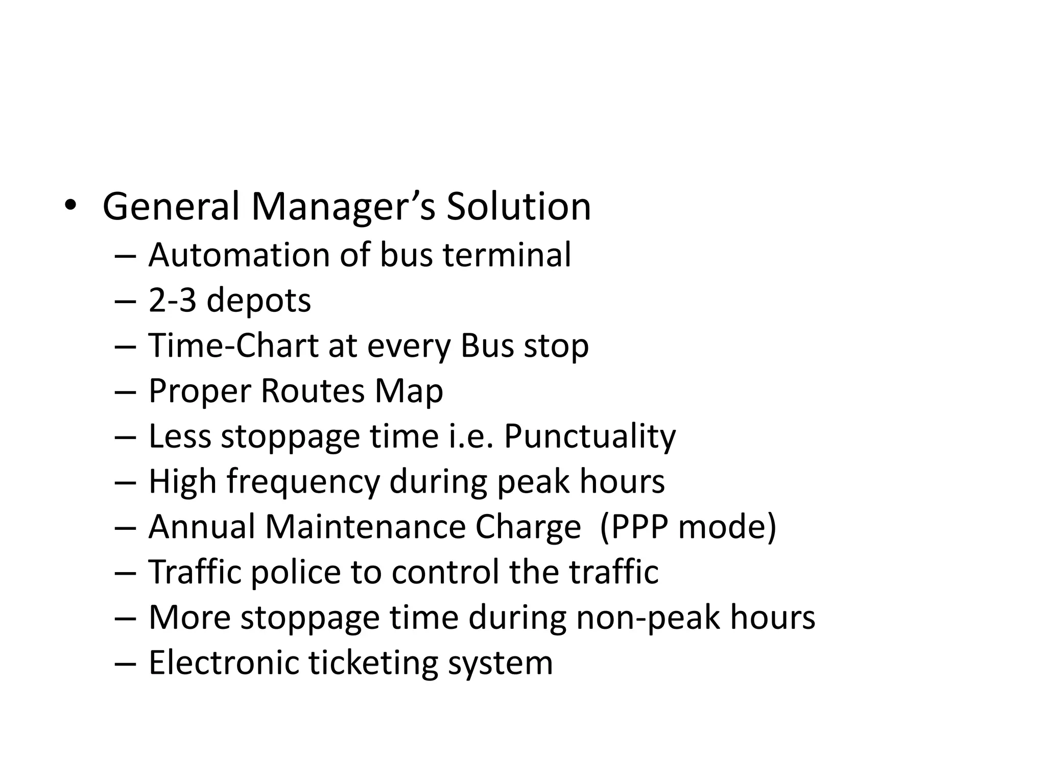 City bus services | PPTX