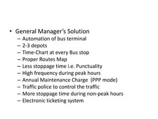 City bus services | PPTX