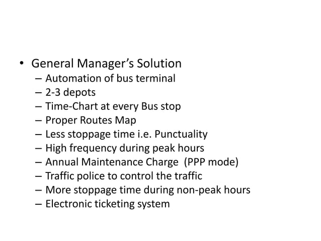 City bus services | PPTX | Rail Travel | Travel Type