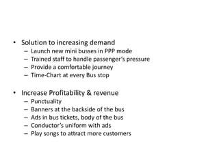 City bus services | PPTX