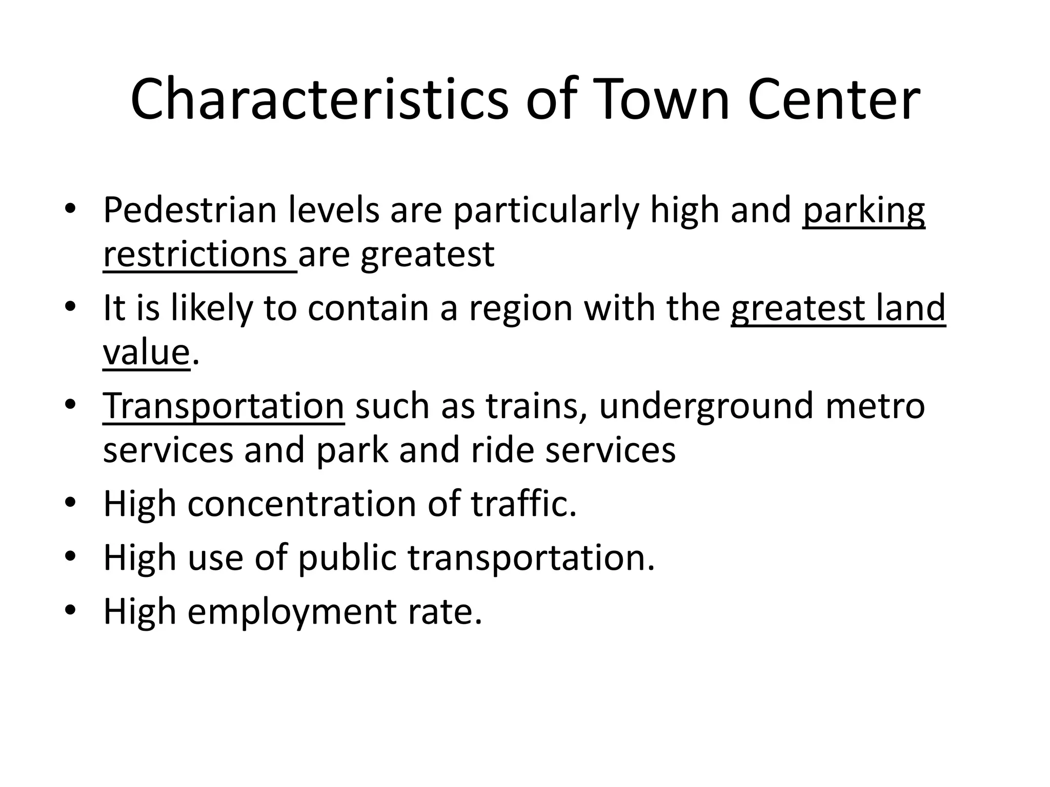 Planning of City centre | PDF