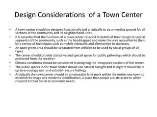 Planning of City centre | PDF