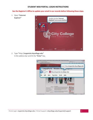 City college Student Portal | PDF | College Education | Education