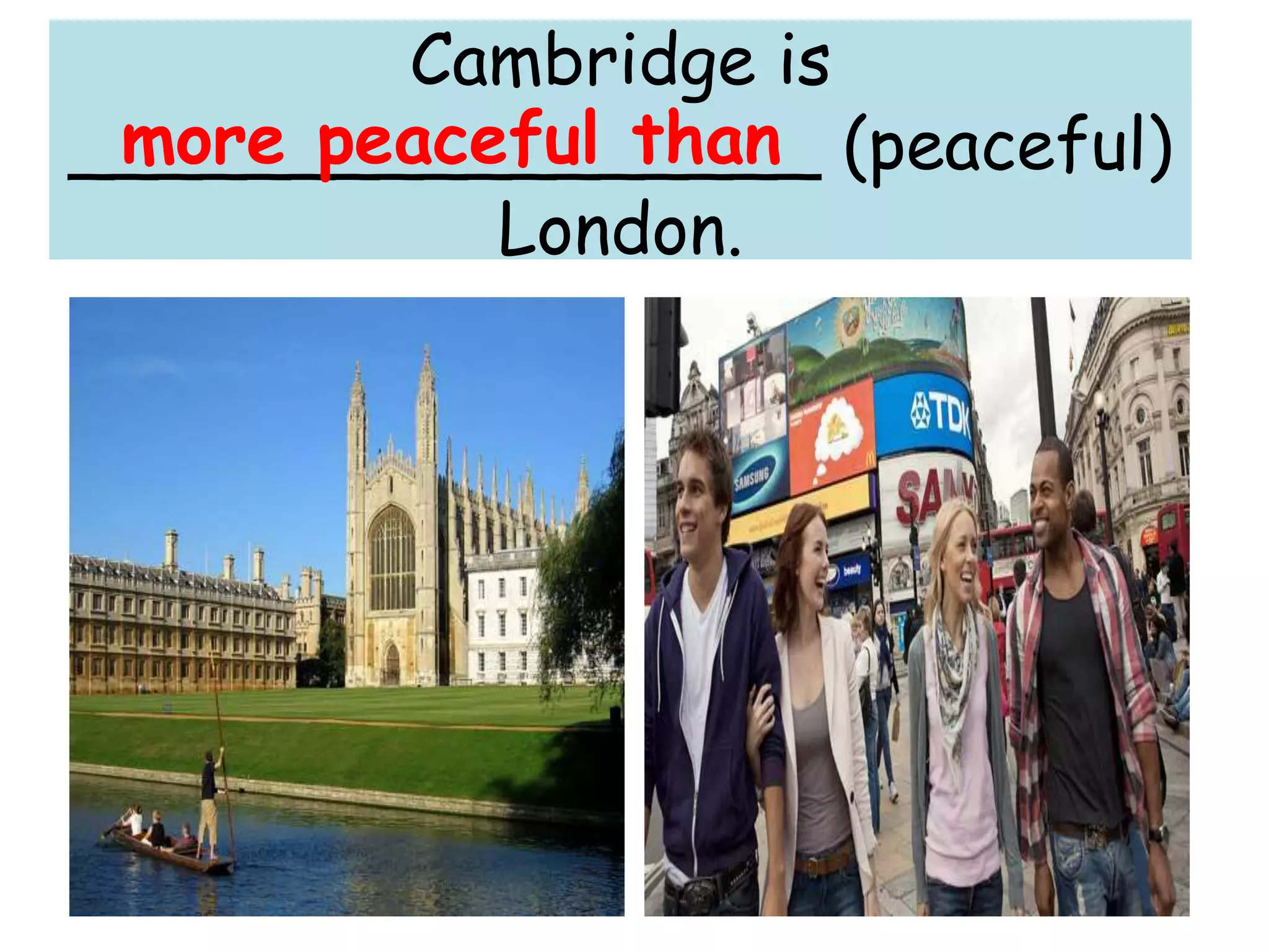 Comparing places | PPTX