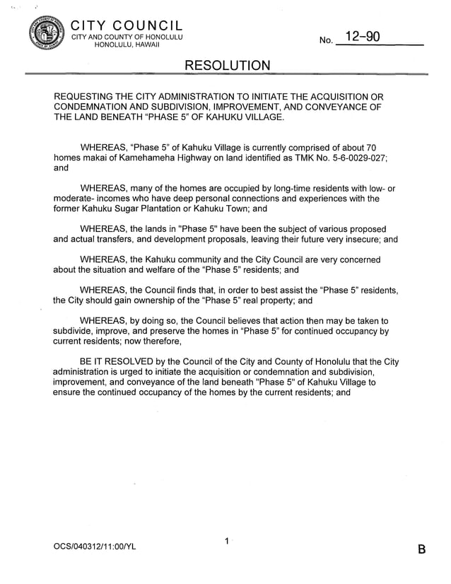 City council resolution | PDF | Real Estate Buying and Selling | Real ...