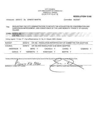 City council resolution | PDF