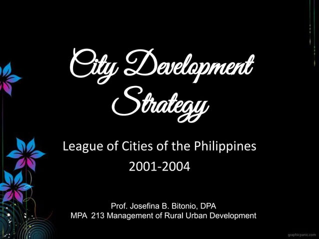 City Development Strategy 2018 | PPT