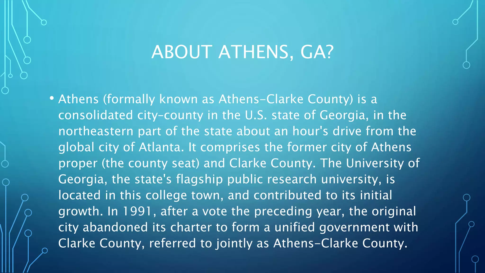 The City of Athens, GA | PPT | Free Download