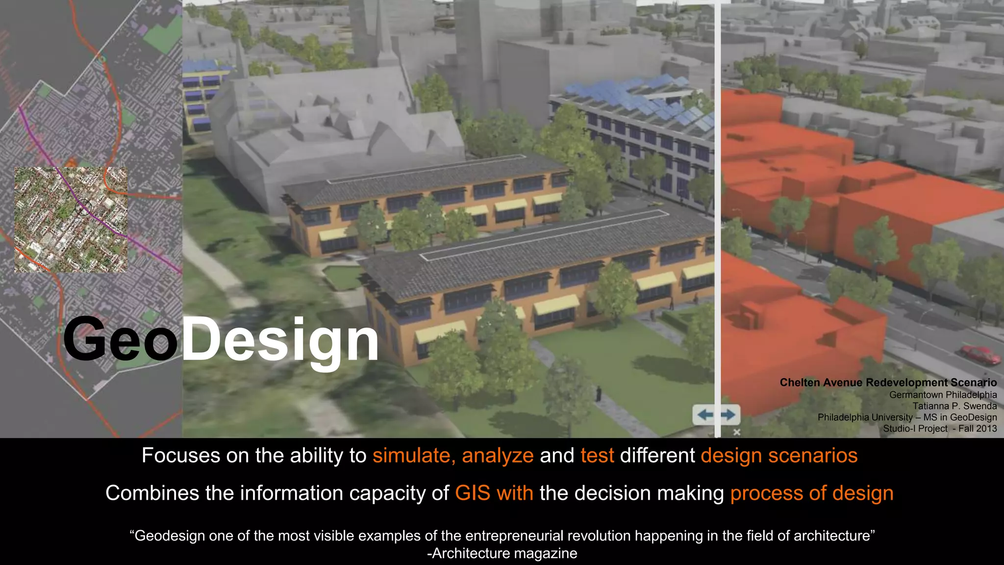 Urban Design Simulation with utilizing CityEngine and SiteOps | PPTX