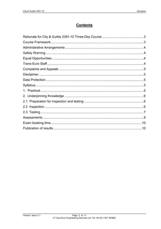 City & guilds 2391 courses and training | PDF