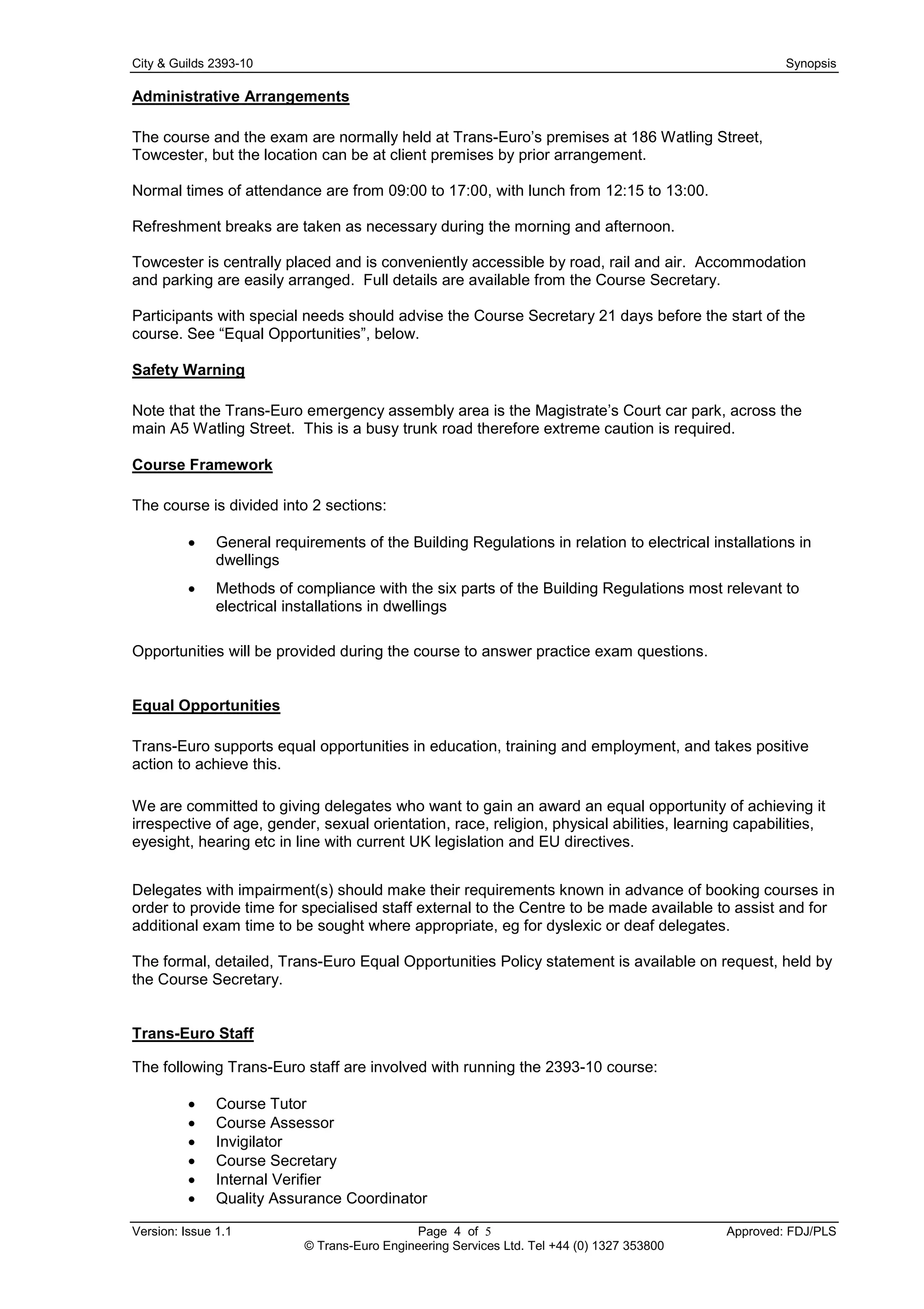 City & guilds 2393 | PDF