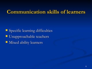 City & guilds 7407 communication presentation | PPT