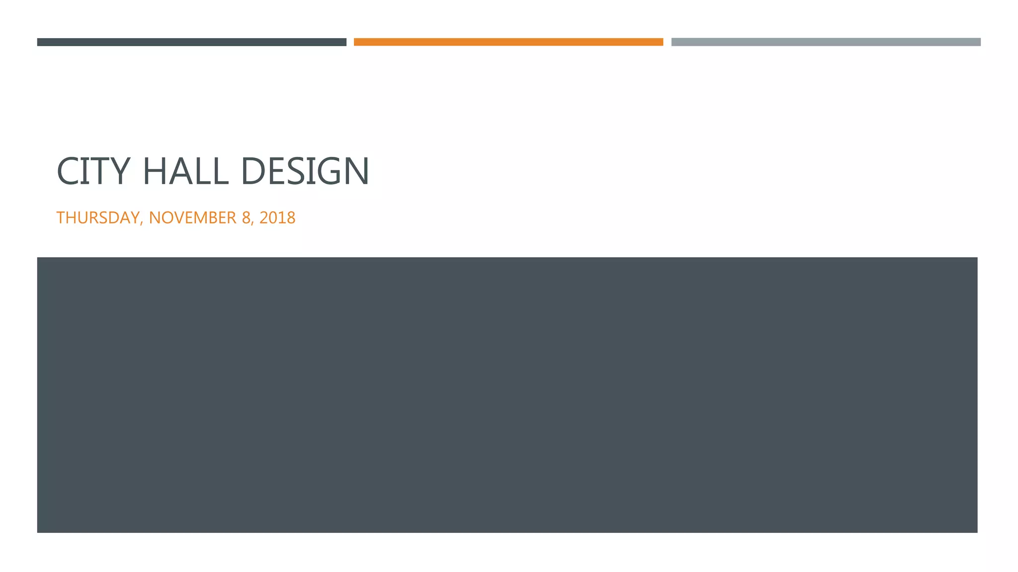 City Hall Exterior Design | PPTX