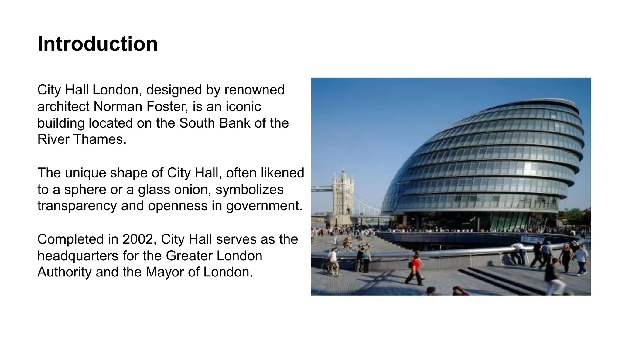 City Hall London, Norman Foster building description with building ...