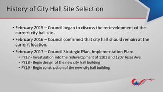 City Hall Site Selection | PPTX